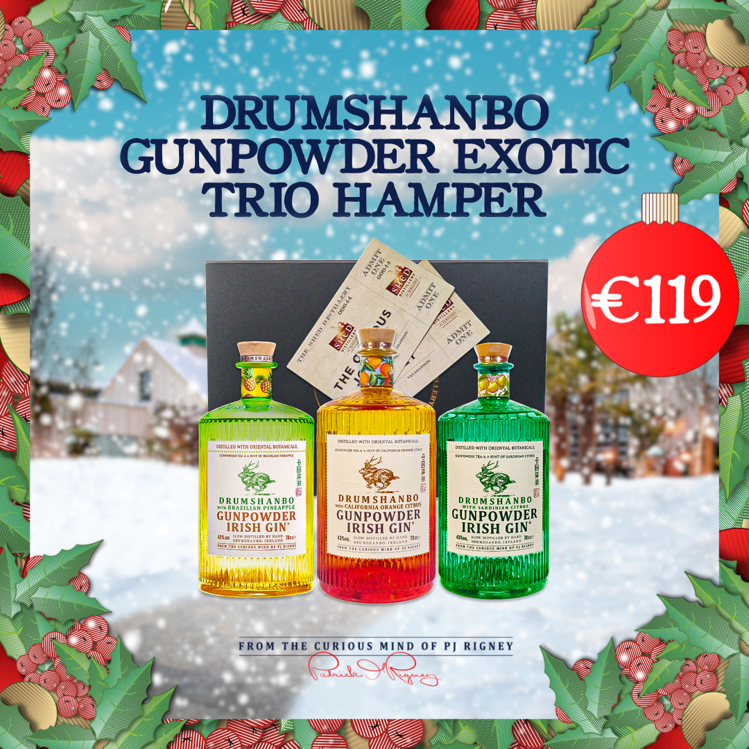 The Drumshanbo Gunpowder Exotic Gin Trio - The Shed Distillery